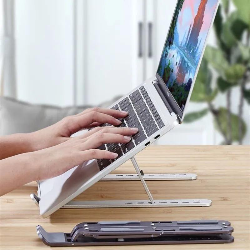 Suporte para Notebook em Metal Dobrável